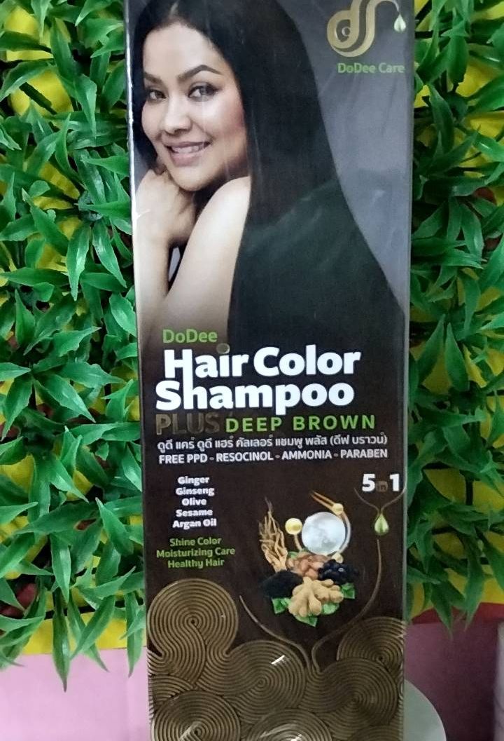 ิ่แชมพูปิดหงอก Dodee care hair color Shampoo DEEP BROWN (ดีฟบราวน์ ) ดู ...