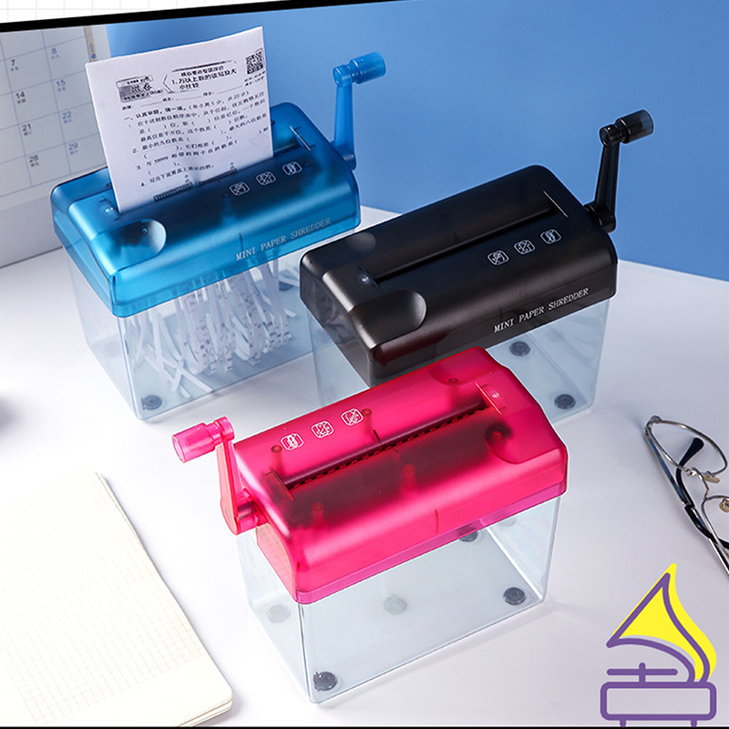 Mini Manual Paper Shredder A6 Office Document Destroyer Receipts ...