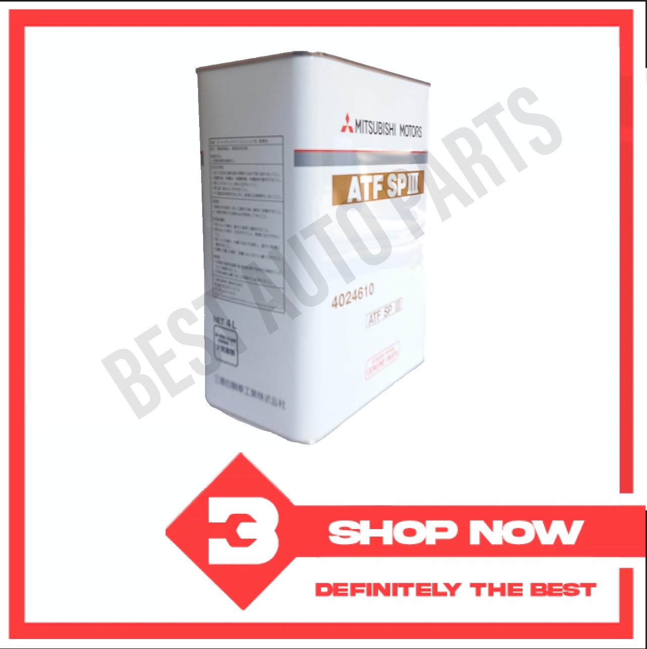 Genuine Automatic Transmission Fluid for Mitsubishi ATF-MITSU/SP3/4L ...