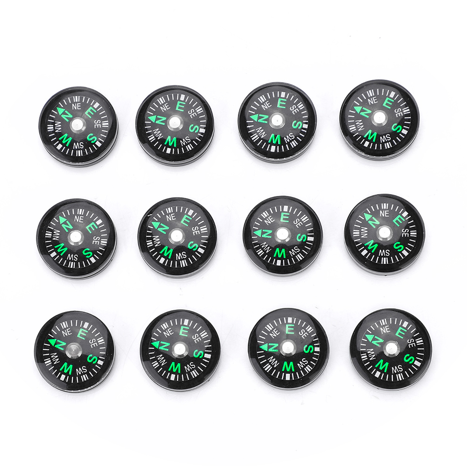 Compact 20mm Oil Filled Compass - 12 Pack for Outdoor Activities ...