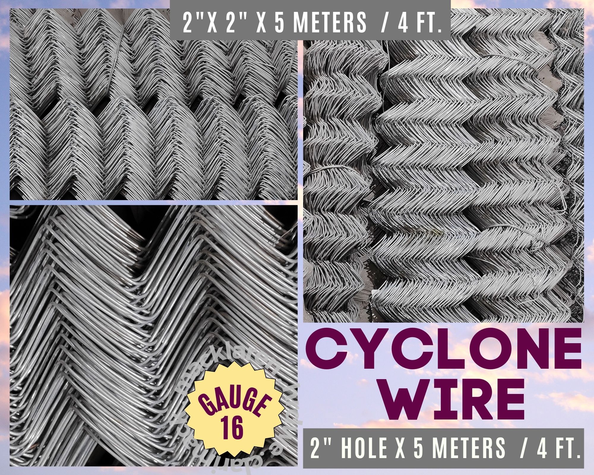 Cyclone Wire ️ Pang Bakod ️ 2" x 2" hole ️ 5 meters ️ Gauge 16 ...