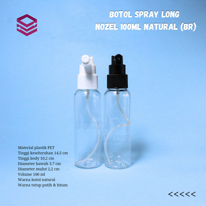 botol spray 100ml bening / botol spray 100ml - spray long nozzle ...