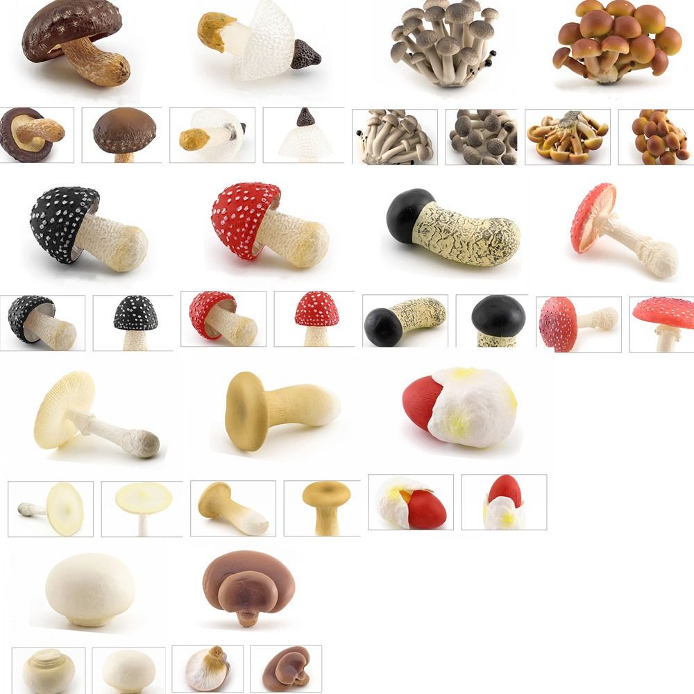 For Children Vegetable Model Fungus Figurines Landscape Miniatures ...