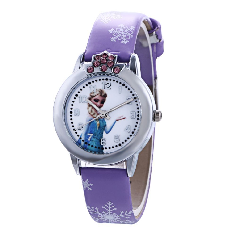 【New arrival】Children's Ice Age Snow Queen & Prince Quartz Watch with ...