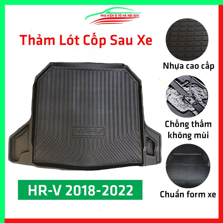 Thảm nhựa lót cốp sau xe ô tô H-RV, HRV 2018-2022, tấm lót sàn cốp bằng ...