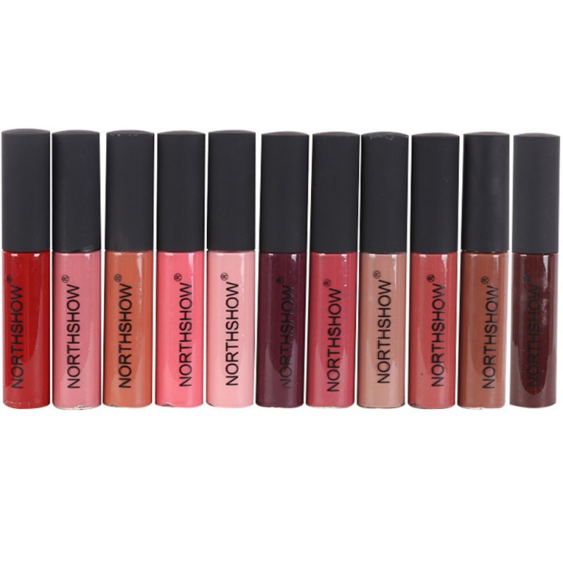 11 Colors Lip Glaze Milk Creamy Matte Non-stick Cup Lip Gloss Liquid ...