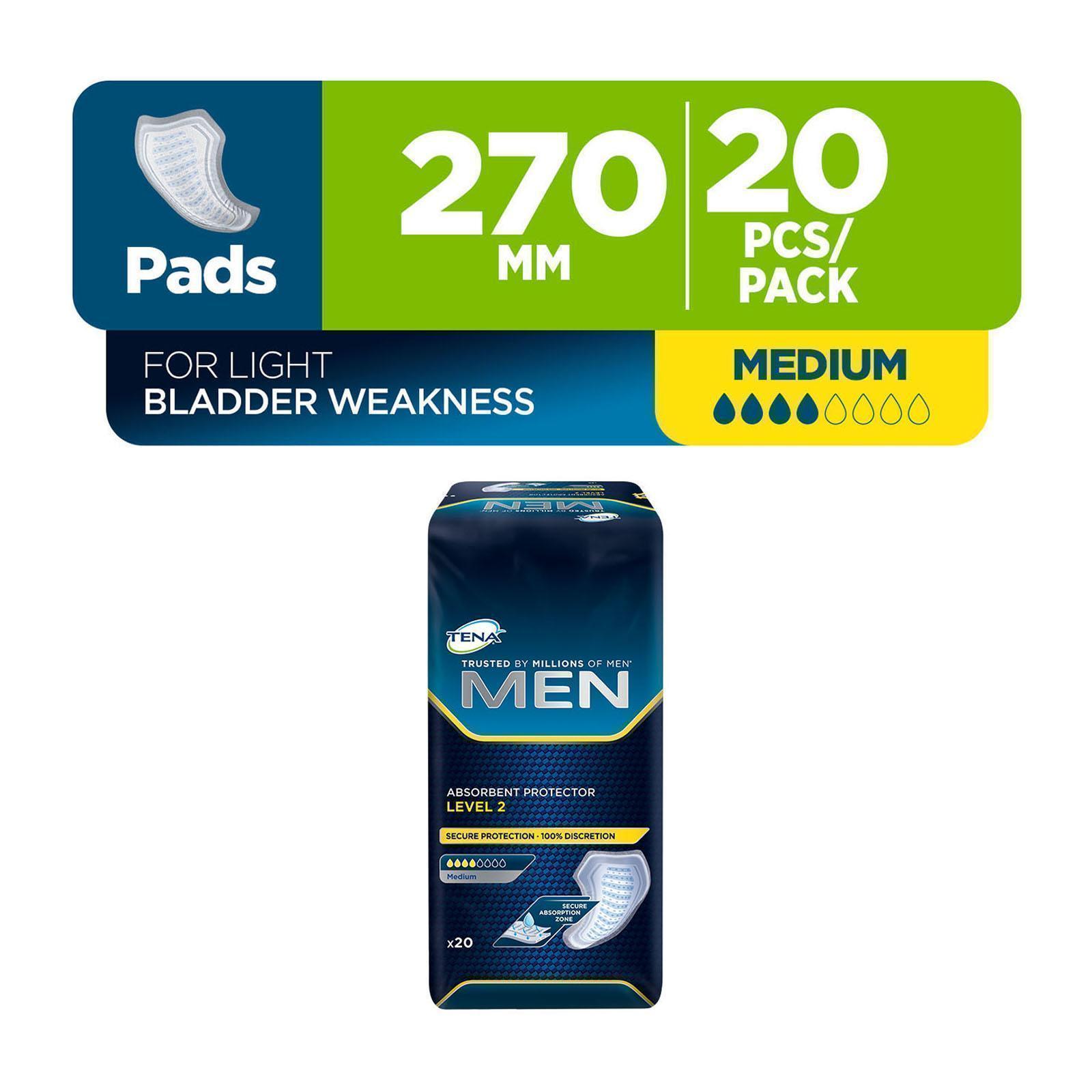 Tena Men Level 2 Pads 20S | Lazada Singapore
