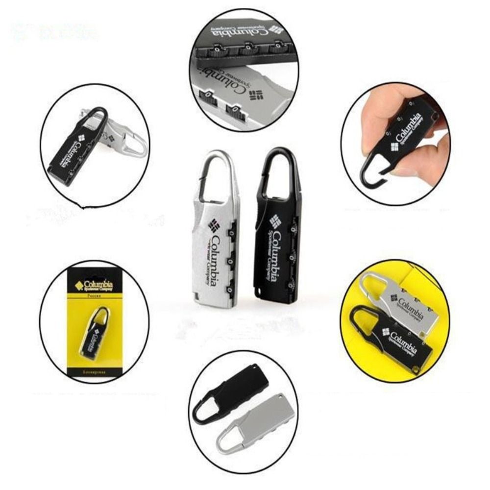 Small Alloy Number Lock 3 Digit Combination Code Drawer Cabinet Padlock ...