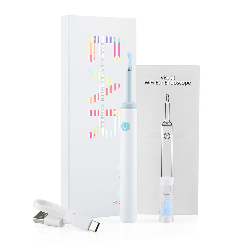 Earwax Removal 3.5mm Ear Camera with 6 LED Lights Visual FHD Video ...