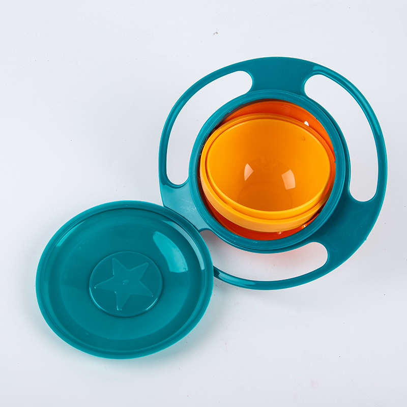 Gyro Bowl Dishes Anti Spill Bowl Smooth 360 Degrees Rotation Gyroscopic ...
