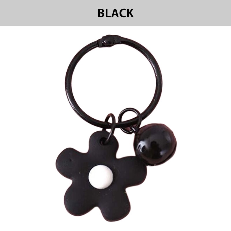 𝗗𝗥𝗔𝗪 𝗔𝗧𝗧𝗘𝗡𝗧𝗜𝗢𝗡 》Ins Flower Keychain With Bell Cute Key Charm Mini Key ...