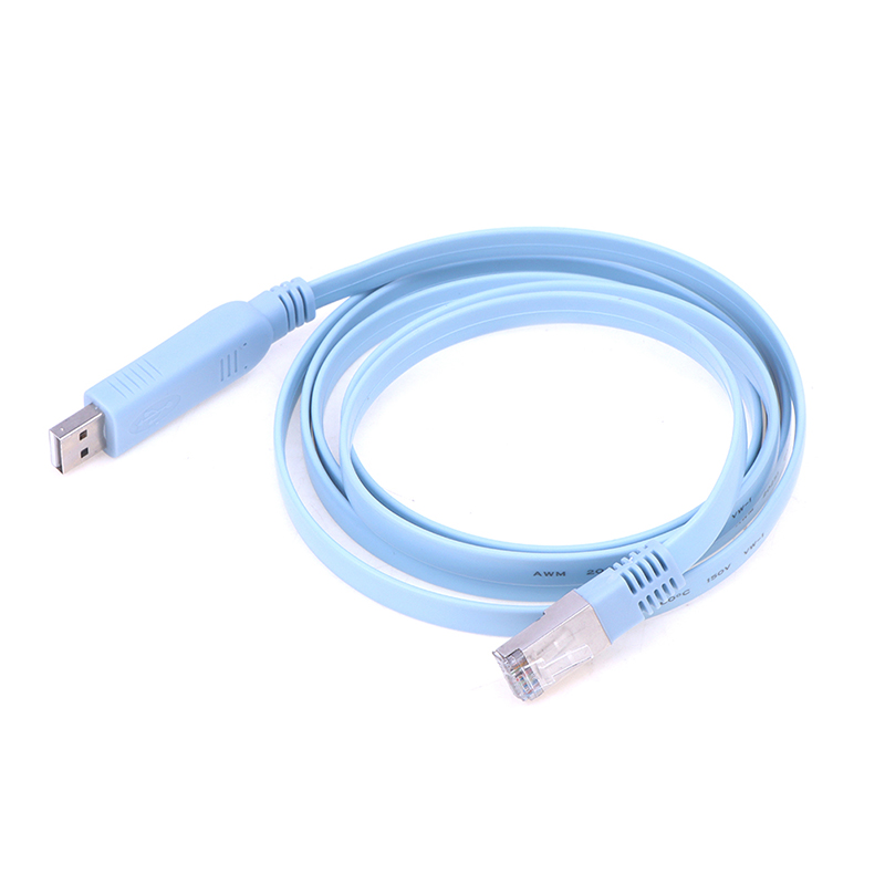 1.8M USB To RJ45 USB To RS232 Serial To RJ45 CAT5 Console Adapter Cable ...