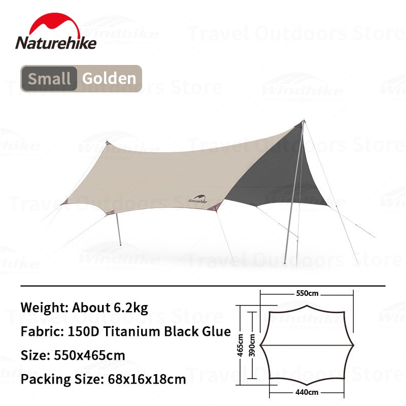 Naturehike Upgraded GLACIER Series Canopy 8-14 Persons Large-Scale ...