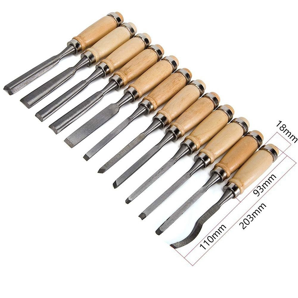 【Exclusive Discount】12 Pcs/bag Carving Chisel Sharp Woodworking Tools ...
