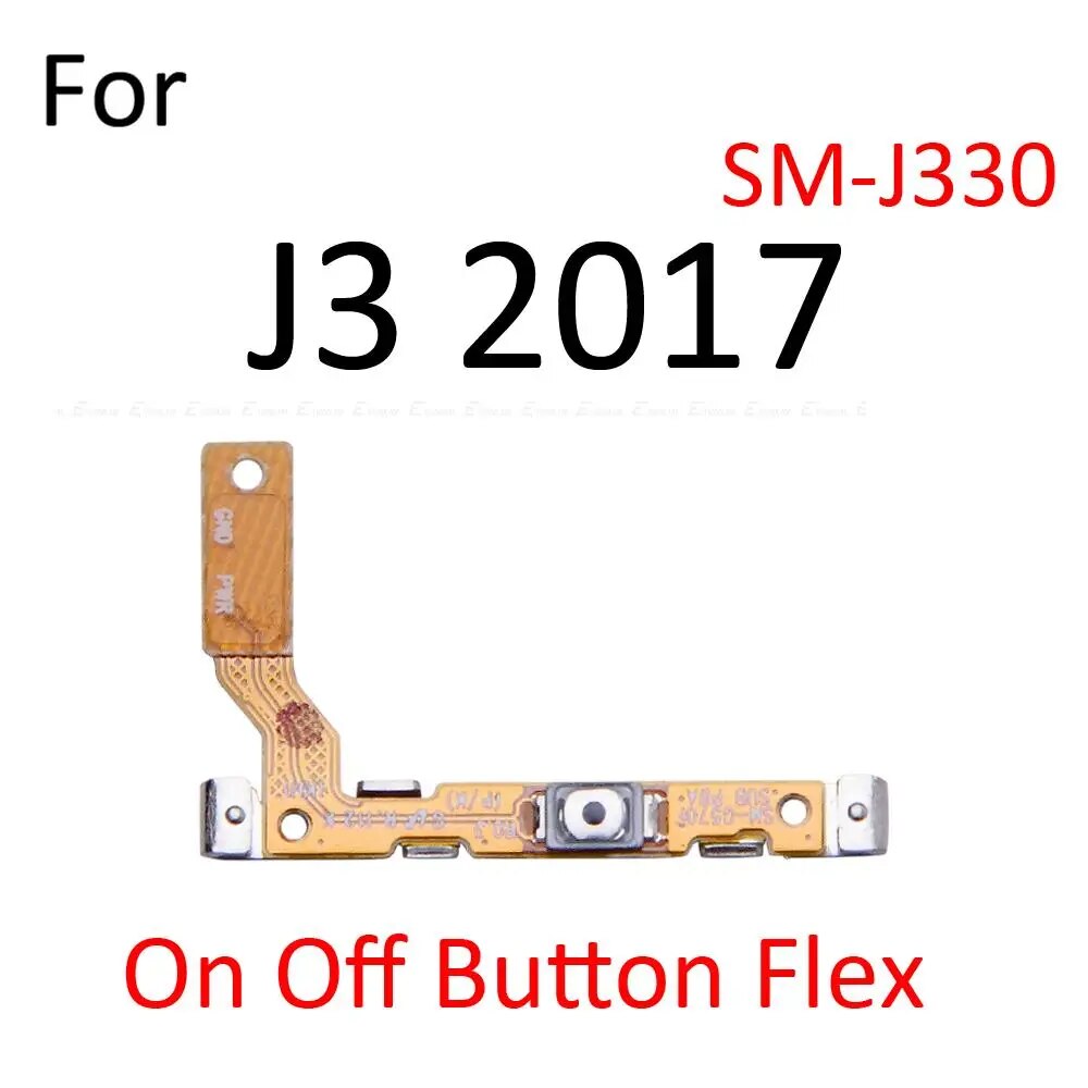 New Mute Switch Power Key Ribbon Repair Part For Samsung Galaxy J3 J5 ...