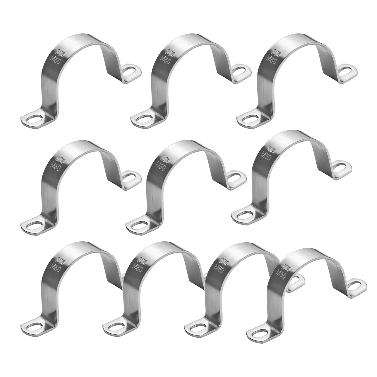 10pcs Tube Heavy Duty Multifunctional U Bracket Saddle Clip Fixing ...