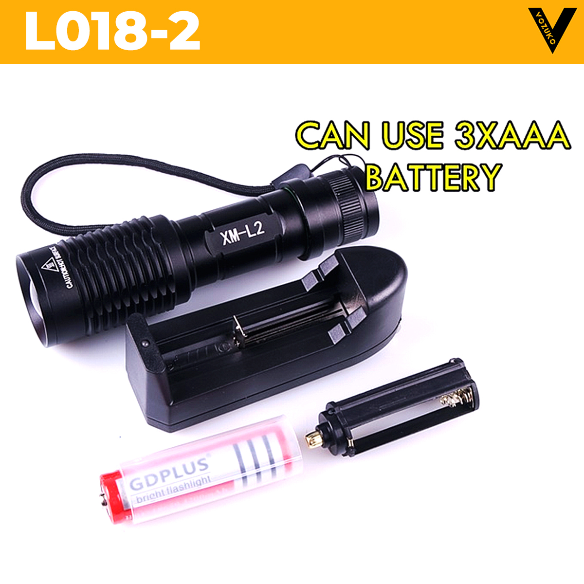 [SG SELLER] LED TORCH LIGHT BATTERY OPERATED AND RECHARGEABLE | Lazada ...