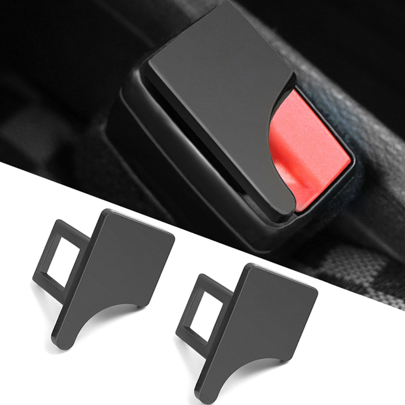 Hidden Car Safety Belt Buckle Clip Metal Insert Card Interior Seat ...
