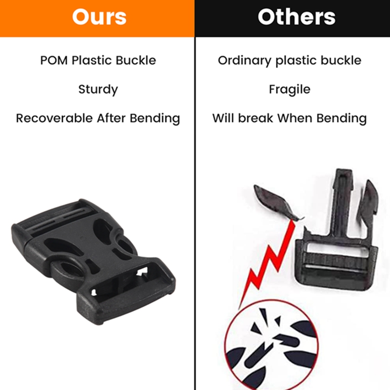 4pcs Plastic Side Quick Release Buckles Clip for 25mm Webbing Band ...