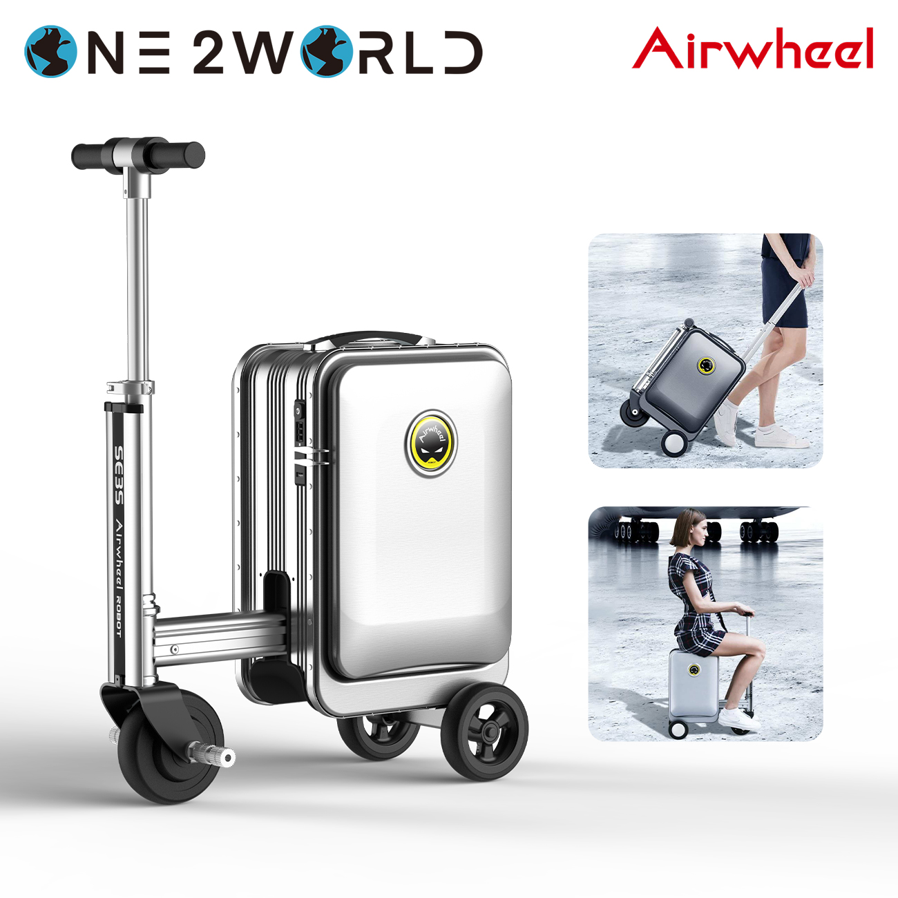 Airwheel SE3S 20 Inch Smart Riding Luggage Mini Smart Electric Scooter ...