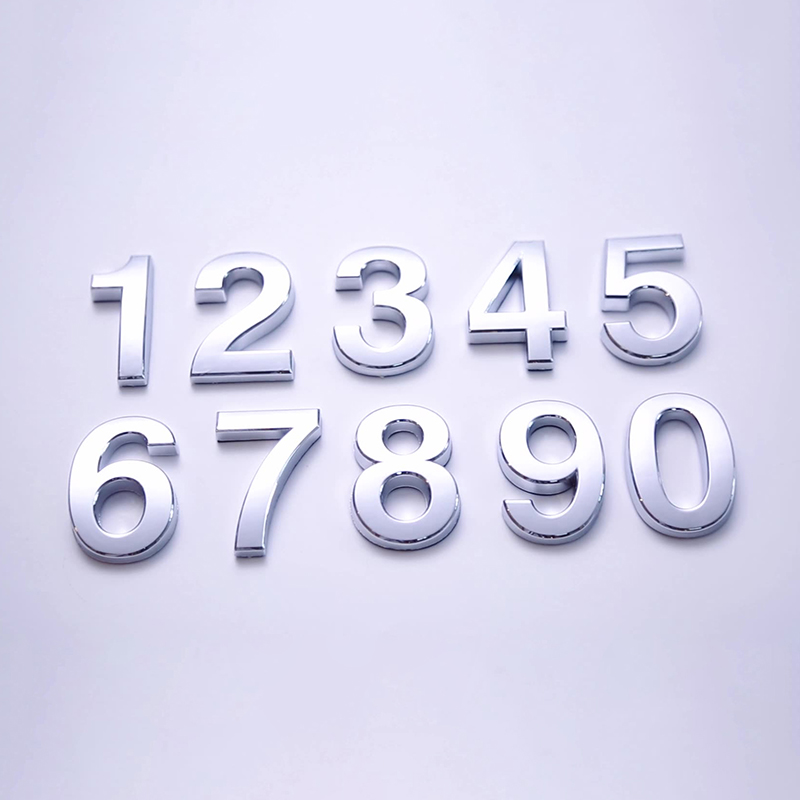 3.9-inch Abs Door Plate Electroplated Digital Number Signage Hotel ...