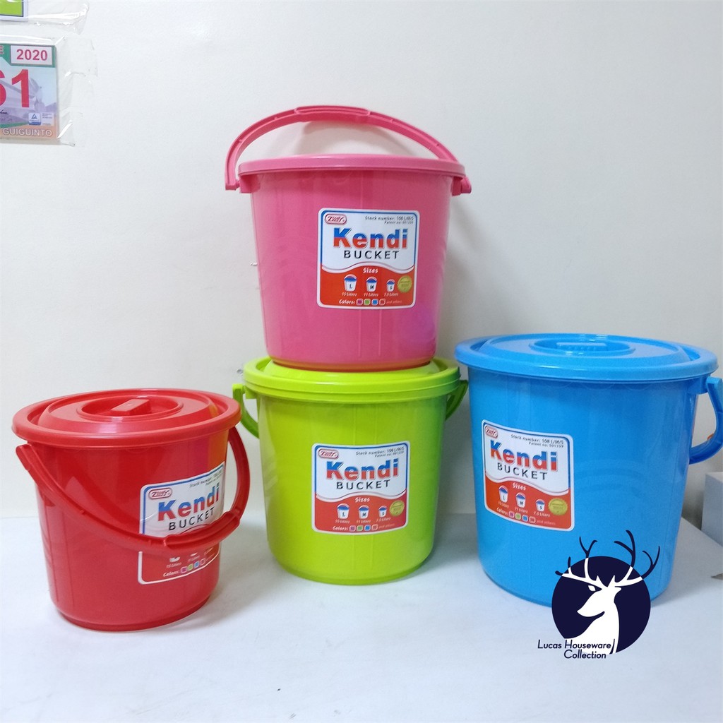 #ZOOEY BRAND HIGH-QUALITY KENDI BUCKET W/ COVER AND HANDLE WATER PAIL ...