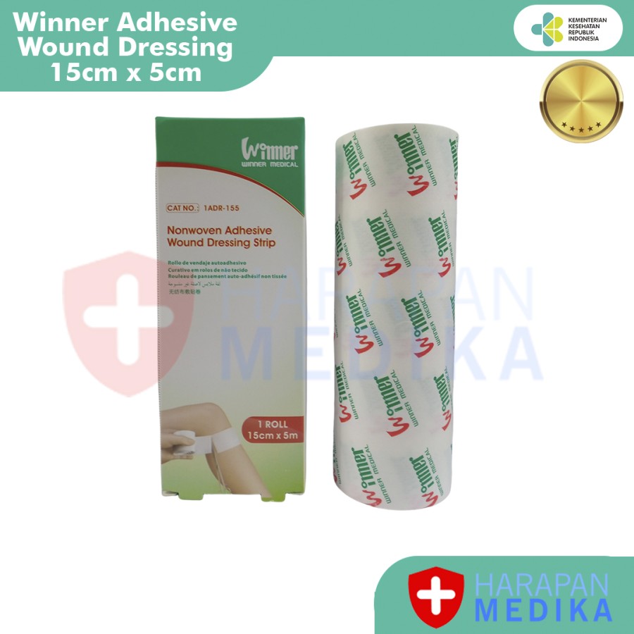 Plester Winner Adhesive Wound Dressing Strip 15cm x 5m seperti Hypavix ...