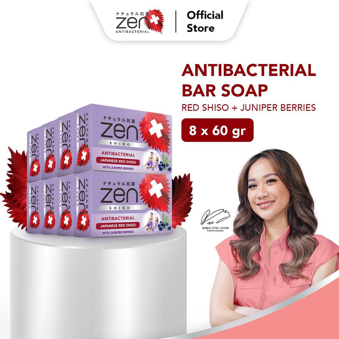 Zen Antibacterial Bar Soap Juniper Berries 60gr (isi 8pcs) | Lazada ...