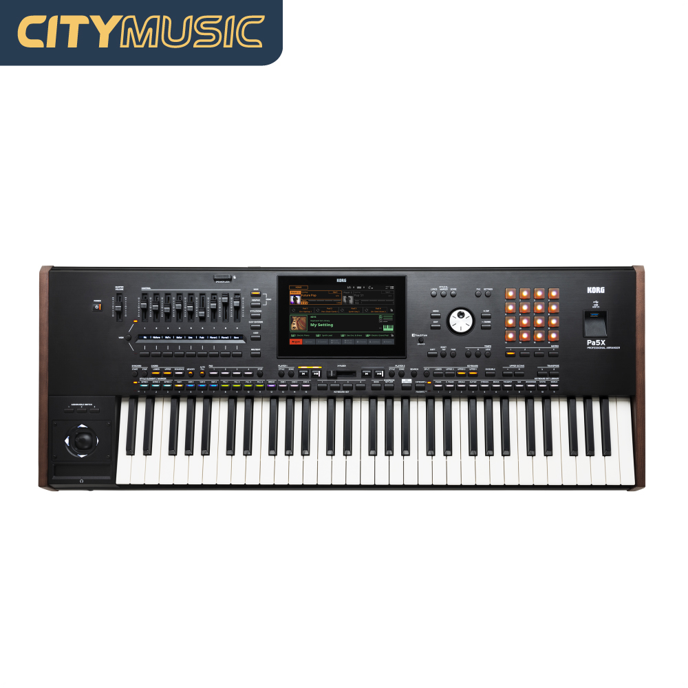 Korg Pa5X 61 61-key Arranger Workstation with Semi-weighted, Aftertouch ...