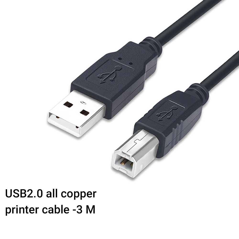 USB 2.0 Printer Cable Type A Male to B Male Printer Scanner Cord High ...