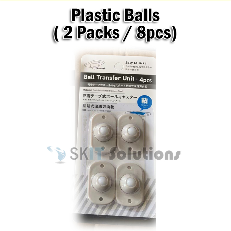 【SKIT SG】8pcs/2 Packs 360° Rotation Mini Swivel Castors Wheel, Self ...