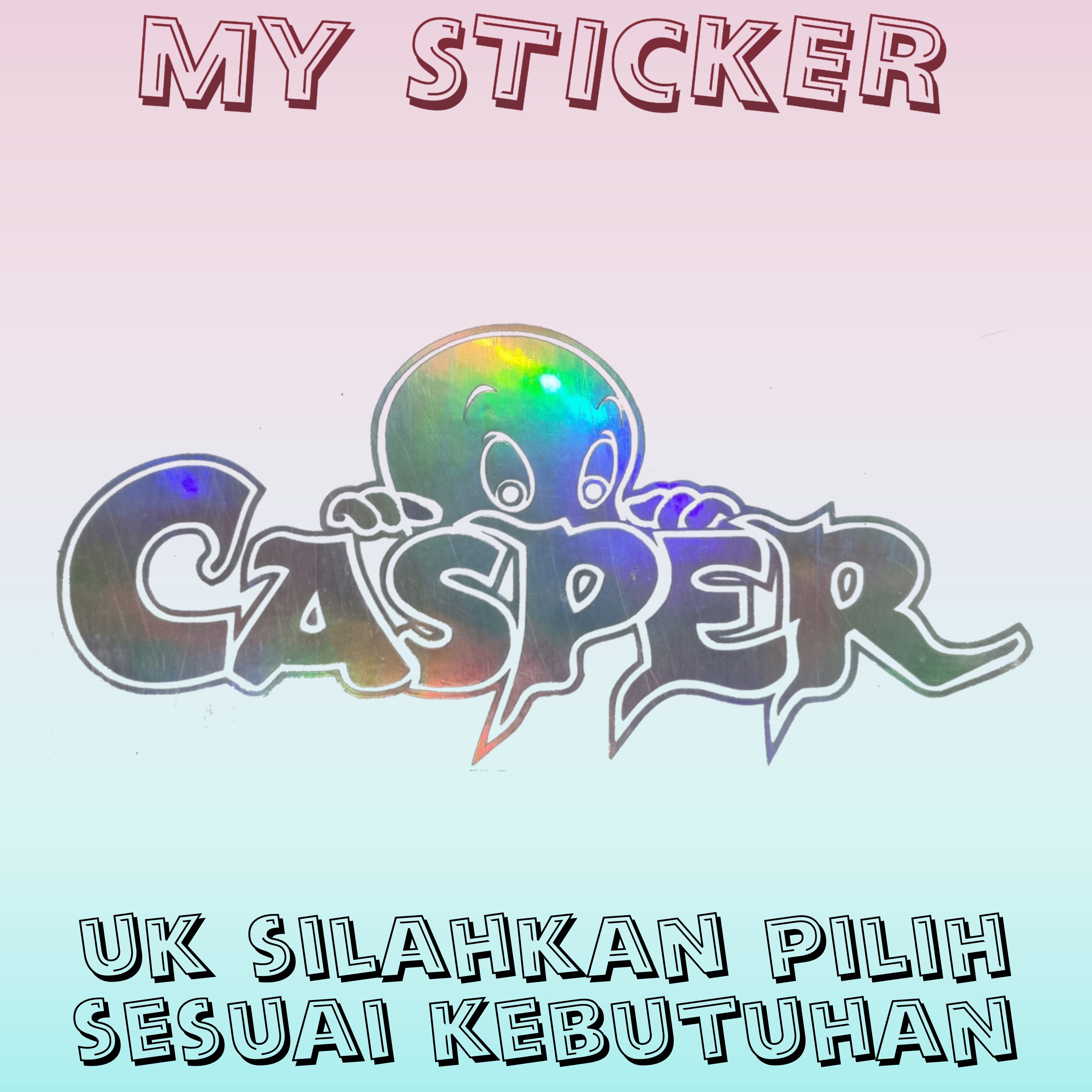 Cutting Stiker CASPER , Sticker variasi laptop motor mobil keren ...