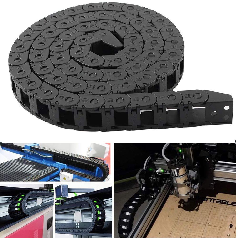 Drag Chain Semi Enclosed Type Adjustable Cable Wire Carrier 1m Plastic ...