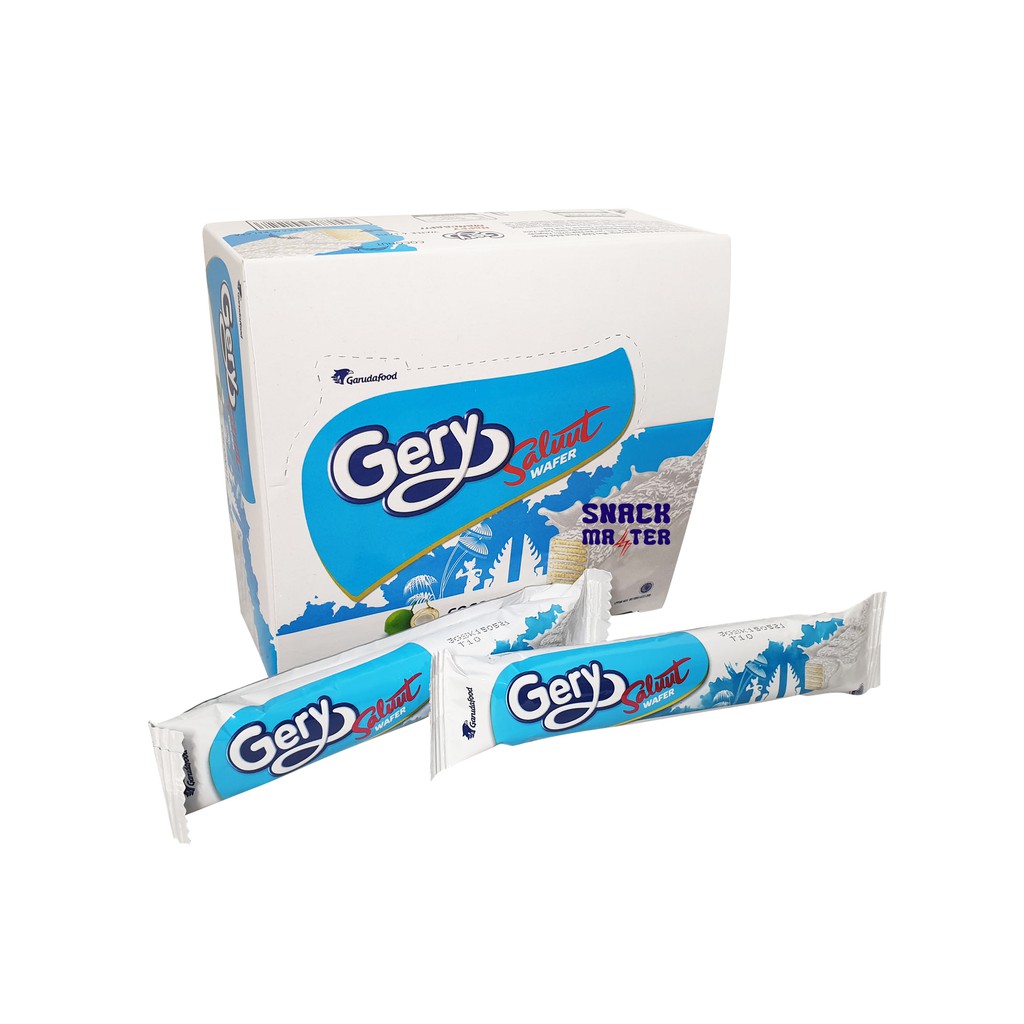 Gery Saluut Wafer Kelapa BOX - Netto 12 bks x 21 gr | Lazada Indonesia