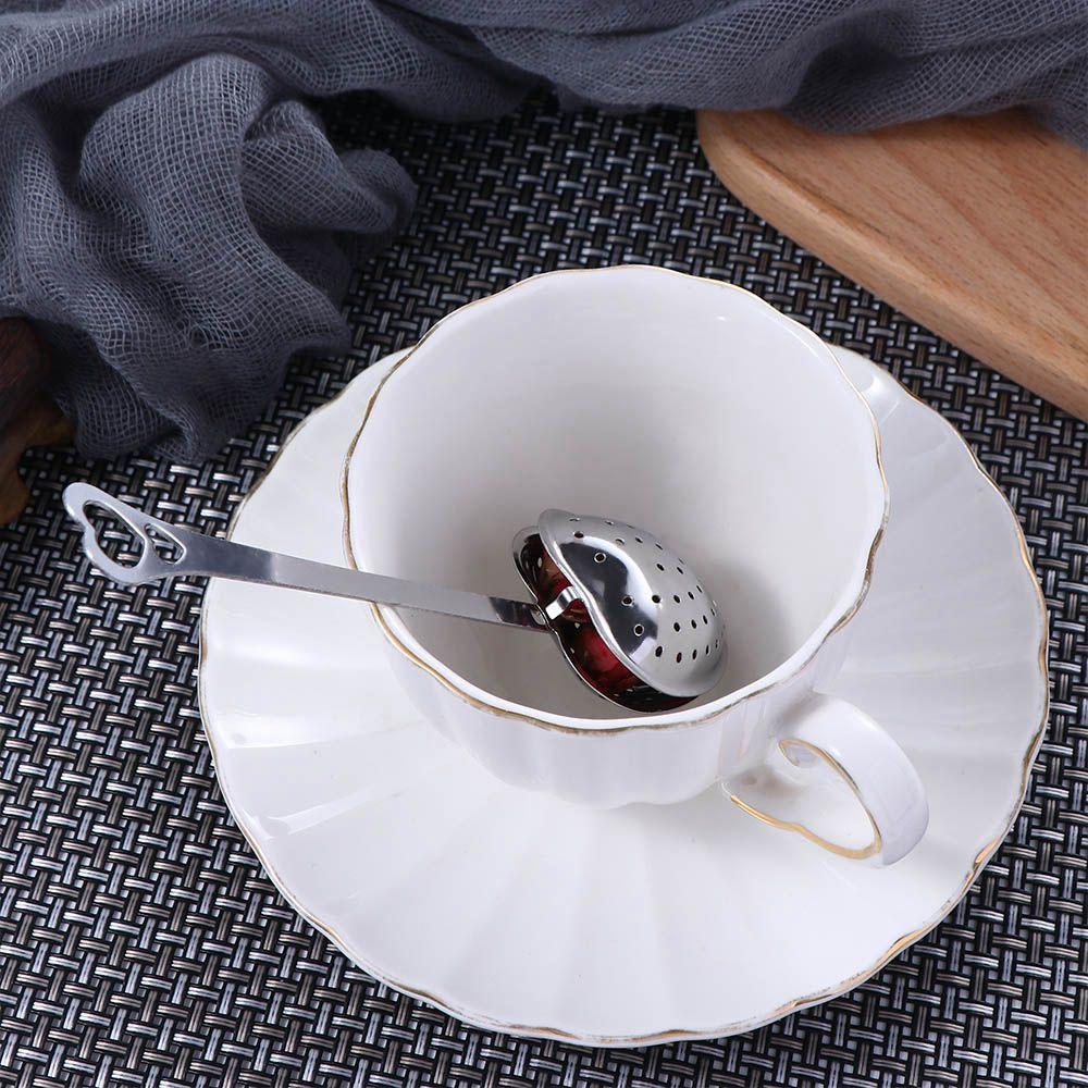 Cups Mugs Heart-shaped Herb with Handle Spice Filter Tea Infuser ...