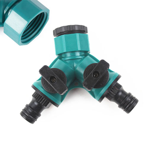 Y CONNECTOR- 2 Way Connector Garden Hose Pipe Tube Splitter Y Adaptor ...
