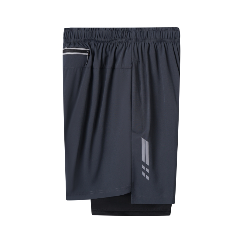 8172# Men's Taslan Sports Running shorts With cycling 2 IN 1 Three ...