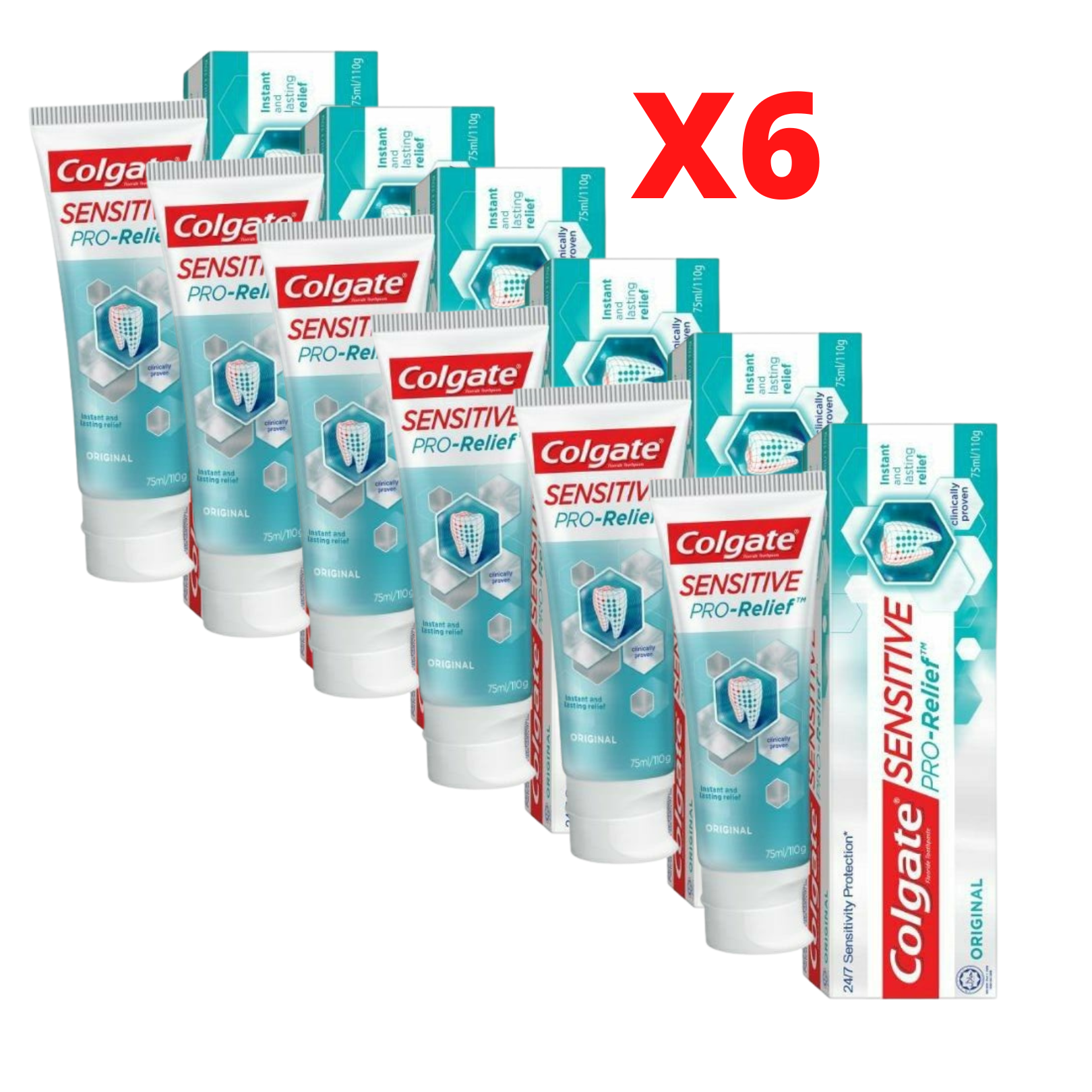 Colgate Toothpaste Sensitive PRO-Relief Original 3 x 110g | Lazada ...