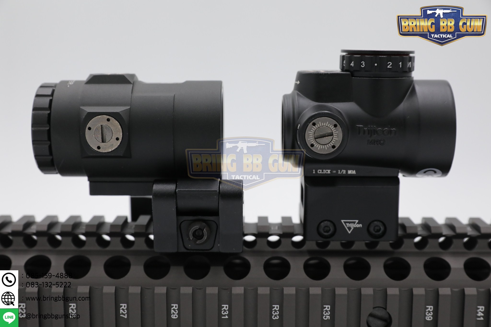 MRO set ยี่ห้อ Trijicon (MRO HD + ซูมหลังดอท 3X) (Trijicon MRO + Zoom ...
