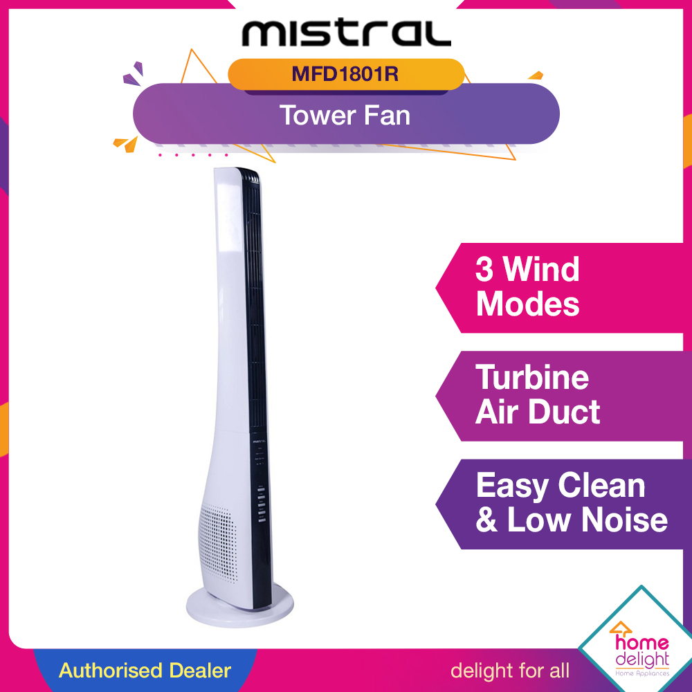 Midea Tower Fan [ MTF-101K MTF101K ] / Mistral Tower Fan [ MFD1801R ...