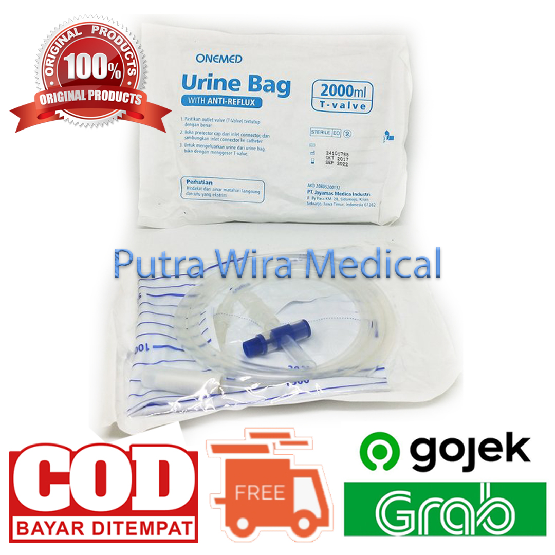 Kantong Urin Onemed Urine BAG Onemed 2000ML STERIL 1 pak isi 10 pcs ...