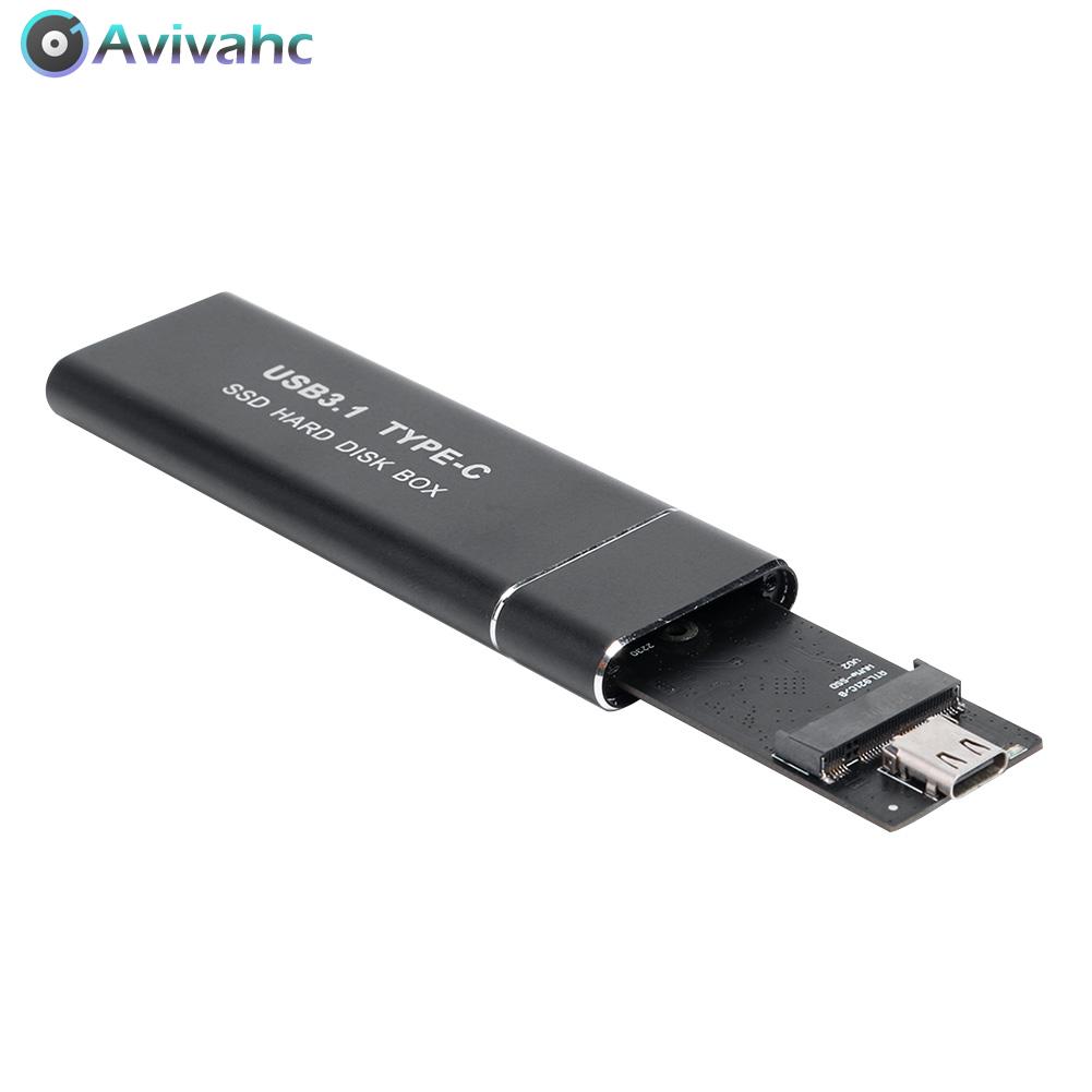 NVME Hard Drive Enclosure USB3.1 Type-C External SDD Enclosure 10Gbps SSD Hard Disk Box Aluminum ...