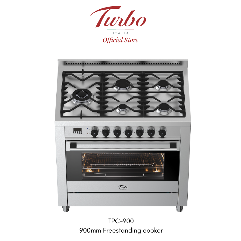 Turbo Italia - TPC-900 90cm Freestanding Cooker with Electric Oven ...