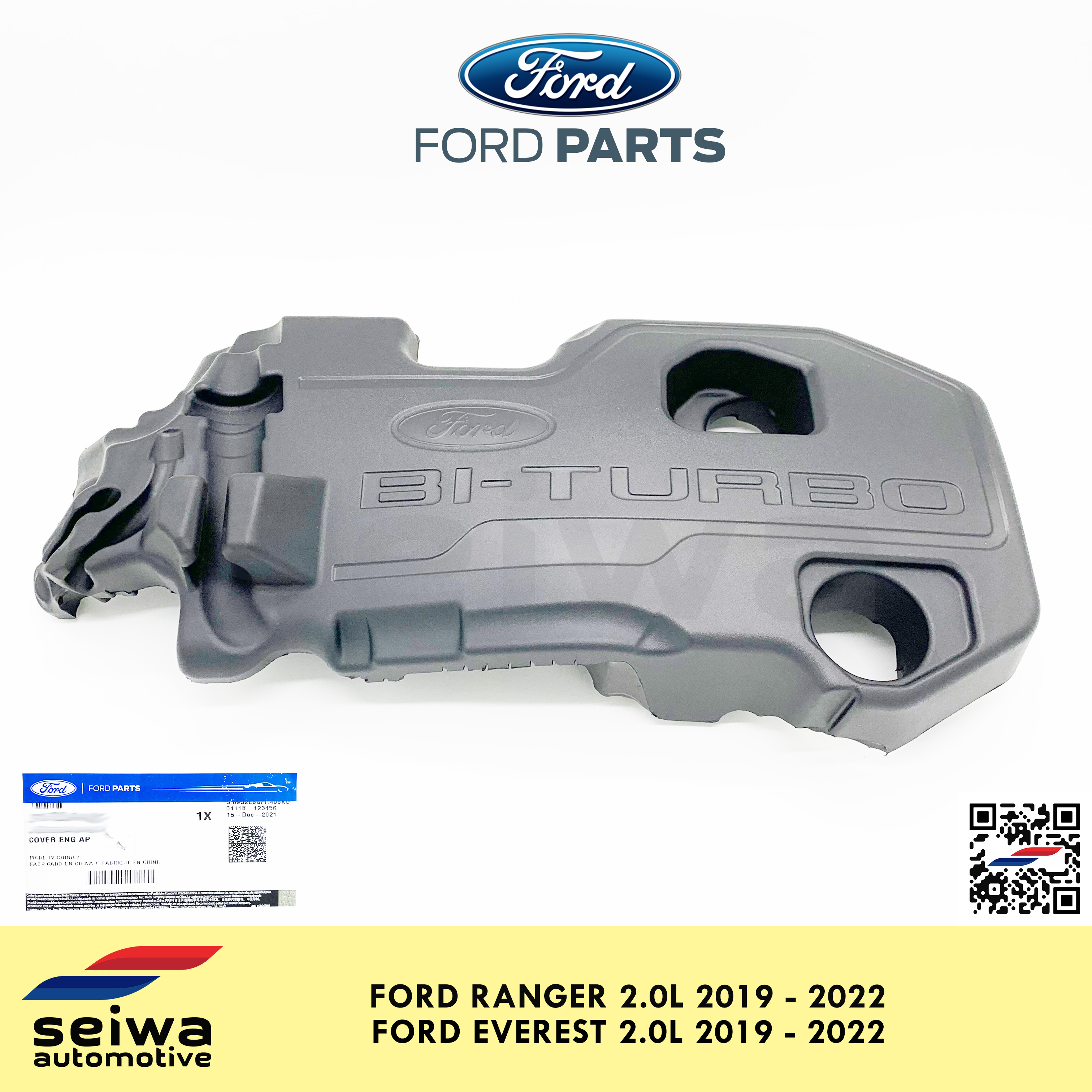 [2019 - 2022 2.0L] Ford Ranger Engine Cover - [2019 - 2022 2.0L] Ford ...