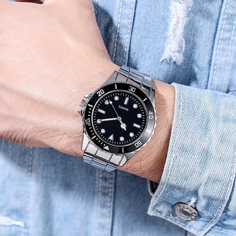 Fashion Steel Band Watch for Men Business trend quartz watch for men ...