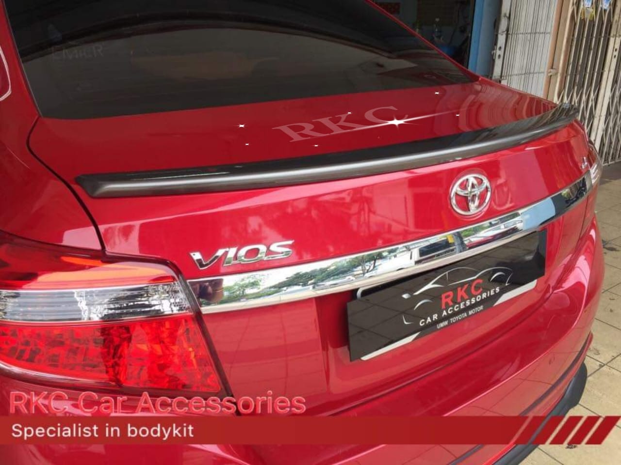 TOYOTA VIOS (2008-2012)/(2013-2018) TRD TOP SPOILER W/LED BRAKE LIGHT ...