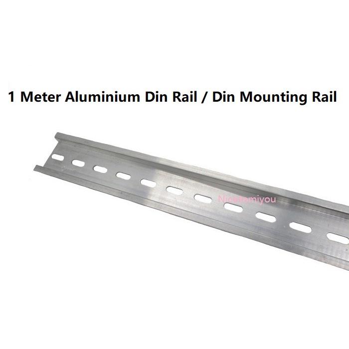1 Meter Aluminium Din Rail / Din Mounting Rail | Lazada