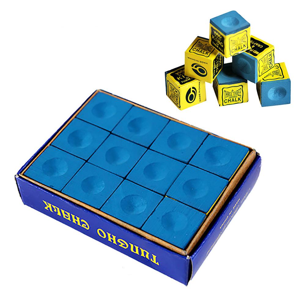 Homestar 12Pcs Snooker Billiard Chalks Pool Oily Dry Billiard No-slip ...