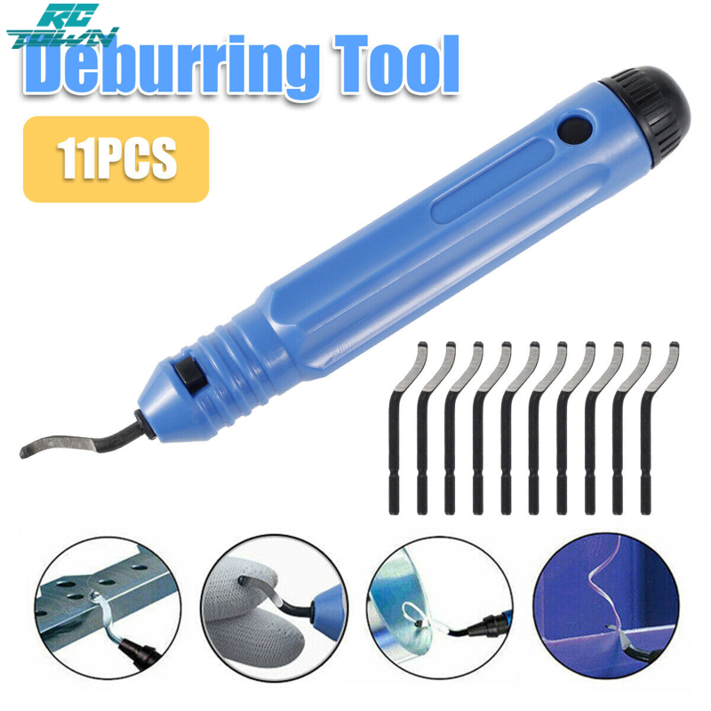 Hand-held Deburring Cutter, Deburring Tool Handle With 10 Pcs Rotary ...