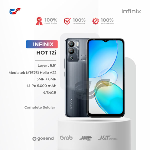 Infinix Hot 12i 4/64GB - Display Type IPS LCD 6,6" | Mediatek Helio A22 ...